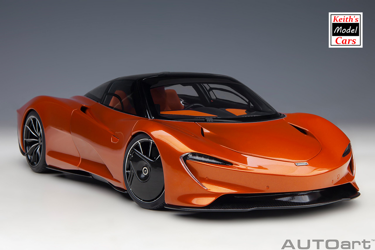 1:18 Scale AUTOart Models McLaren Speedtail in Volcano Orange (AA76088 ...